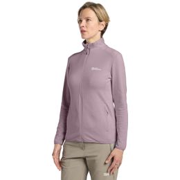 Fleecejacke Jack Wolfskin "0", Damen, Gr. XXL, lila (wild blossom), Obermaterial: 92% Polyester, 8% Elasthan, Jacken Fleecejacke, Atmungsaktiv, leicht, &Uuml;bergangsjacke