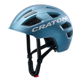 Fahrradhelm Cratoni "Fahrradhelm C-Pure stahlblau matt" Gr. 1, blau, Helme, 1, 100% Erzeugnis unbest Zusammensetzg EuZ., Fahrradhelm