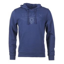 Kapuzensweatshirt Top Gun "Kapuzenpulli TG20201049", Herren, Gr. L, blau (navy), Obermaterial: 100% Baumwolle CO., Pullover Kapuzensweatshirt