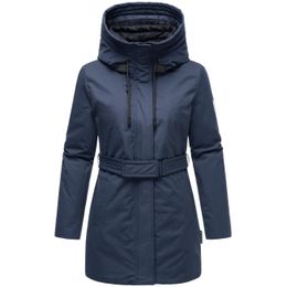 Winterjacke Navahoo "Parka Eishauch 14", Damen, Gr. 3XL, blau (navy), Obermaterial: 55% Nylon NY. 45% Baumwolle CO. Obermaterial: Futter: 100% Polyester PES. 100% Polyester PES., Jacken Winterjacke