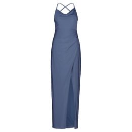 Abendkleid Vera Mont "Abendkleid figurbetont", Damen, Gr. 36, EURO, blau (blau stone), 81% Polyamid PA. 19% Elasthan EL., Kleider Abendkleid