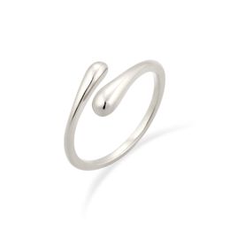 Silberring Elli "Ring Wickelring Modern 925 Sterling Silber" Gr. 49, silber, Fingerringe, Damen, 49, Silber 925 (Sterlingsilber), Silberring