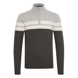 Troyer Blend "Troyer BHNaresh", Herren, Gr. XXL, grau (stone mix), Obermaterial: 100% Baumwolle CO., Pullover Troyer
