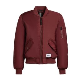Bomberjacke Khujo "Bomberjacke Kasia", Damen, Gr. L, rot (burgundy rot), Obermaterial: 100% Nylon NY. Obermaterial: Futter: 100% Polyester PES. 100% Polyester PES., Jacken Bomberjacke