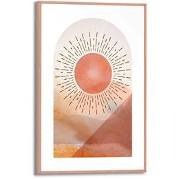 Poster Reinders "Sonne", beige (farbe bild(er): beige), B:20cm H:30cm T:1,6cm, MDF, Bilder, Poster