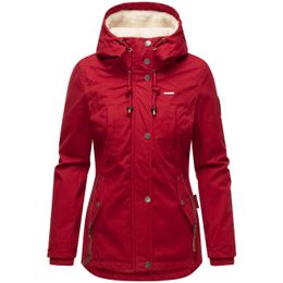 Winterjacke Marikoo "Winterjacke Bikoo", Damen, Gr. XS, rot (dunkelrot), Obermaterial: 100% Baumwolle CO. Obermaterial: Futter: 100% Polyester PES. 100% Polyester PES., Jacken Winterjacke