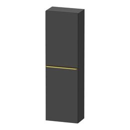 Duravit Halbhochschrank D-Neo 40x24cm, 1 T&uuml;r, 4 B&ouml;, An L, g pol/gra ma (DE1318L34490000)