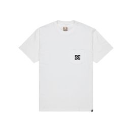T-Shirt DC Shoes "DC Star Pocket", Herren, Gr. L, wei&szlig;, Obermaterial: 75% Walkfrottier, 25% Walkfrottier;, Shirts T-Shirt