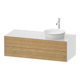 Duravit Waschtischunterschrank White Tulip 130x55cm, 2 La, 1 Pl, B r, E Nat w hgl (WT4987RH585)