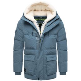 Winterjacke STONE HARBOUR "Winterjacke Lauroo XX", Damen, Gr. XL, blau (dusty blau), Obermaterial: 100% Polyester PES. Obermaterial: Futter: 100% Polyester PES. 100% Polyester PES., Jacken Winterjacke