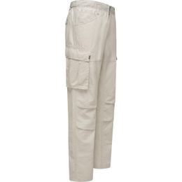Cargohose Ragwear "Cargohose Merly Long Linen", Herren, Gr. 38, N-Gr, beige (bone), Obermaterial: 65% Baumwolle CO. 35% Leinen LI., Hosen Cargohose