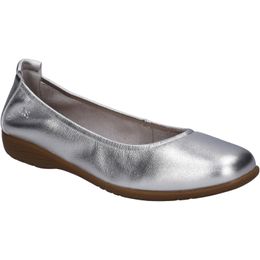 Ballerina Josef Seibel "Fenja 01, silber", Damen, Gr. 36, silber, Obermaterial: 100% Rindsleder Leather cow., Schuhe Ballerina