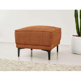 Polsterhocker OTTO HOME "Oland", brick, B:56cm H:45cm T:58cm, 100% Polyester, Hocker, Polsterhocker, passend zur Serie OLAND
