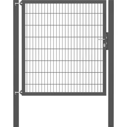 Zauneinzelt&uuml;r Alberts "Flexo Plus", grau (anthrazit), B:150cm H:160cm, Stahl, Tore, Zauneinzelt&uuml;r, anthrazit, verschiedene Abmessungen
