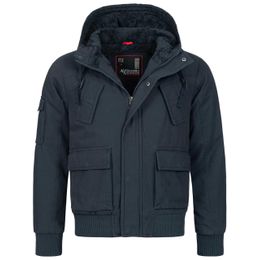 Winterjacke Alessandro Salvarini "Alessandro Salvarini Herren Winter Jacke AS139", Damen, Gr. M, blau (dunkelblau), Obermaterial: 100% Baumwolle CO., Jacken Winterjacke
