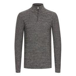 Troyer INDICODE "Stricktroyer IDJador", Herren, Gr. L, grau (charcoal), Web, Obermaterial: 90% Baumwolle CO. 10% Polyamid PA., meliert, Basic, normal, Pullover Troyer