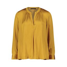 Satinbluse Betty Barclay "Satin-Bluse langarm", Damen, Gr. 36, gold, Obermaterial: 100% Polyester PES., Blusen Satinbluse