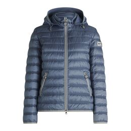 Steppjacke Betty Barclay "Steppjacke mit abnehmbarer Kapuze", Damen, Gr. 48, blau (stonewash), Obermaterial: 100% Polyamid PA., Jacken Steppjacke