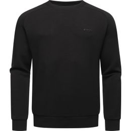 Sweater Ragwear "Sweatshirt Xaavi", Herren, Gr. S, schwarz, Obermaterial: 47% Modal CMD. 47% Polyester PES. 6% Elasthan EL., Sweatshirts Sweater