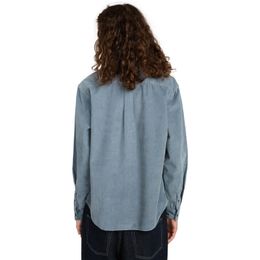 Langarmhemd Element "Button Down Regular Corduroy", Herren, Gr. XS, US-Gr&ouml;&szlig;en, blau mirage, Obermaterial: 100% Walkfrottier;, Hemden Langarmhemd