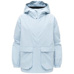 Outdoorjacke Navahoo "Outdoorjacke Donnerwetter 14", Damen, Gr. L, blau (soft blau), Obermaterial: 100% Nylon NY., l&auml;ssig geschnitten, hoch geschlossener Ausschnitt, Windstopperb&uuml;ndchen, Jacken Outdoorjacke, &Uuml;bergangsjacke mit doppelten Au&szlig;entaschen