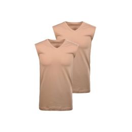 Unterhemd Ragman "Unterhemd 2er Pack", Herren, Gr. 3XL, N-Gr, beige, Obermaterial: 100% Baumwolle CO., Unterhemden Unterhemd