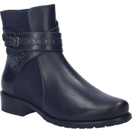 Stiefelette Josef Seibel "Chiara 03, dunkelblau", Damen, Gr. 38, blau (dunkelblau), Obermaterial: 100% Rindsleder Leather cow., Schuhe Stiefelette