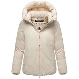 Winterjacke Navahoo "Winterjacke Bl&uuml;tenlicht 14", Damen, Gr. M, beige (cream), Obermaterial: 100% Polyester PES. Obermaterial: Futter: 100% Polyester PES. 100% Polyester PES., Jacken Winterjacke