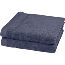 Handt&uuml;cher Ross "Rubin", blau (denim), B:50cm L:100cm, Frottier, Baumwolle, Handt&uuml;cher, Handt&uuml;cher, 100% Baumwolle