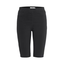 Bermudas oxmo "Bermudas OXDitrine", Damen, Gr. M, N-Gr, schwarz, Obermaterial: 75% Viskose CV. 21% Nylon NY. 4% Elasthan EL., Hosen Bermudas
