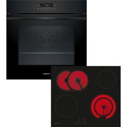 Constructa Backofen-Set "CX5PS603", Energieeffizienz: A+, schwarz, Herdsets, Backofen-Set