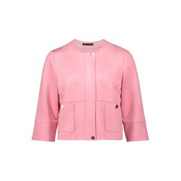 Jackenblazer Betty Barclay "Blazer-Jacke mit aufgesetzten Taschen", Damen, Gr. 44, rosa (sea pink), Obermaterial: 95% Polyester PES. 5% Elasthan EL., Blazer Jackenblazer