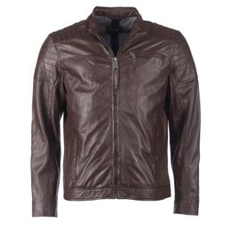Lederjacke Maze "Lederjacke Rocha", Herren, Gr. S, braun, Obermaterial: 100% Lammleder LEL. Futter: 100% Baumwolle CO., Jacken Lederjacke