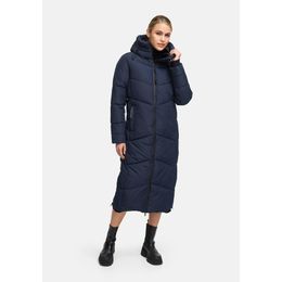 Winterjacke Marikoo "Marikoo Firella Damen Winter Steppmantel Winterjacke Parka N065", Damen, Gr. S, blau (navy), Obermaterial: 100% Polyester PES., Jacken Winterjacke