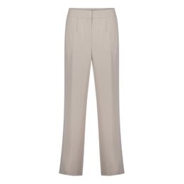 Stoffhose Betty Barclay "Stoffhose unifarben", Damen, Gr. 38, EURO, grau (grau beige), Obermaterial: 96% Polyester PES. 4% Elasthan EL., Hosen Stoffhose