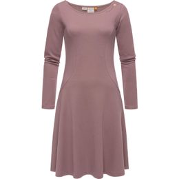 A-Linien-Kleid Ragwear "A-Linien-Kleid Appero", Damen, Gr. XL, N-Gr, rosa (mauve), Obermaterial: 70% Baumwolle CO. 30% Polyester PES., Kleider A-Linien-Kleid