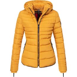 Winterjacke Marikoo "Winterjacke Amber", Damen, Gr. XXL, gelb, Obermaterial: 100% Polyester PES. Obermaterial: Futter: 100% Polyester PES. 100% Polyester PES., Jacken Winterjacke