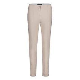 Anzughose Betty Barclay "Businesshose Slim Fit", Damen, Gr. 44, EURO, grau (grau beige), Obermaterial: 88% Polyamid PA. 12% Elasthan EL., Hosen Anzughose