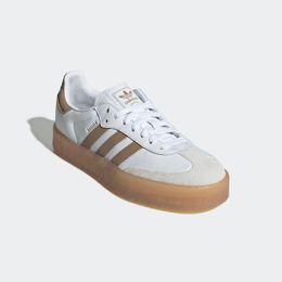 Sneaker adidas originals "SAMBAE", Damen, Gr. 43, beige (cloud wei&szlig;, sanftes wei&szlig;, cardboard), Leder, Schuhe Sneaker