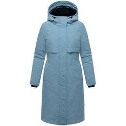 Wintermantel Navahoo "Wintermantel Eismelodie 14", Damen, Gr. XXL, blau (powder blau), Obermaterial: 100% Polyester PES. Obermaterial: Futter: 100% Polyester PES. 100% Polyester PES., M&auml;ntel Wintermantel