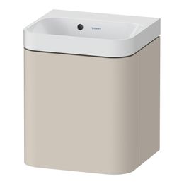 Duravit M&ouml;belwaschtisch Happy D.2 Plus 40x36cm, 1 T, Anschl re, o. HL, Tau matt (HP4344N83830000)
