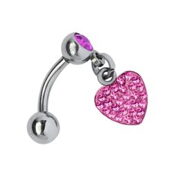Adelia&acute;s Bauchnabelpiercing ADELIA&acute;S "Piercing Piercing Bauchnabelpiercing", pink, Piercings, Damen, Titan, Bauchnabelpiercing
