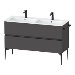 Duravit Waschtischunterschrank boden Sivida 128x59,1x47,7cm, 2 Schub., gra m, Gr. sw (SV46470BD490000)
