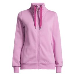Sweatjacke SALZHAUT "Sweatjacke RACKELN", Damen, Gr. XS, rosa (pale), Obermaterial: 80% Baumwolle CO. 20% Polyester PES., Sweatjacken Sweatjacke