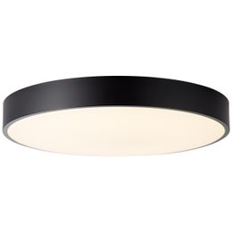 Brilliant Deckenleuchte "Slimline", schwarz-wei&szlig; (wei&szlig;, schwarz), 1, &Oslash; 49cm H: 8,5cm, 1 Stk., Leuchten, LED Deckenlampe 49cm wei&szlig;/schwarz, Deckenleuchte