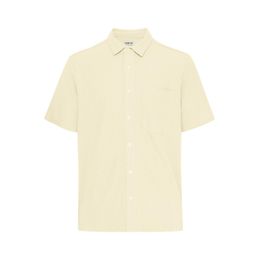 !Solid Kurzarmshirt SOLID "Kurzarmhemd SDOSVALD", Herren, Gr. L, beige (oatmeal), Obermaterial: 84% Baumwolle CO. 16% Polyester PES., Hemden Kurzarmshirt