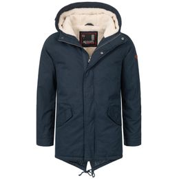 Winterjacke Alessandro Salvarini "A. Salvarini Herren Winter Parka AS138", Herren, Gr. XL, blau (navy), Obermaterial: 100% Baumwolle CO., Jacken Winterjacke