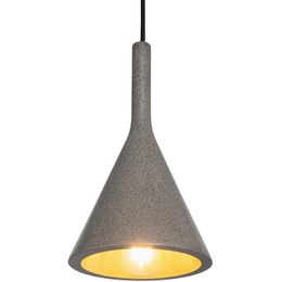 Paco Home Pendelleuchte "CLOUCH", grau (anthrazit), 1, &Oslash; 21,5cm, Leuchten, LED, E27, Lampe F&uuml;r Wohnzimmer Esszimmer K&uuml;che, H&ouml;henverstellbar, Pendelleuchte