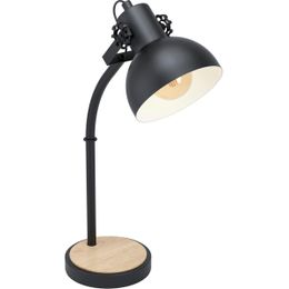 Eglo Tischleuchte "LUBENHAM", braun (schwarz, braun), 1, H: 57cm, Leuchten, Tischleuchte