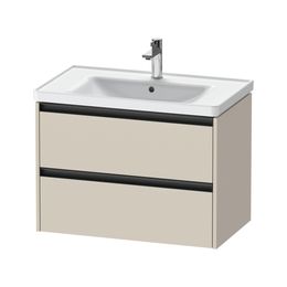 Duravit Waschtischunterschrank Ketho.2 78,4x45,5cm, Tau matt, 2 Schub., wandh&auml;ngend (K25283083830000)